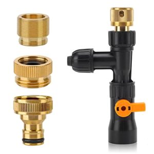 hygger metal aquarium water changer replacement parts, faucet nozzles connectors (metal)