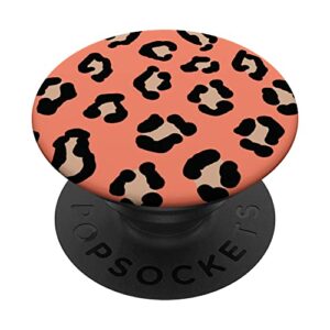 cute animal melon orange cheetah print leopard design popsockets swappable popgrip