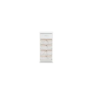 Baxton Studio Madelia Modern and Contemporary White Finished Wood and 1-Drawer Storage Unit