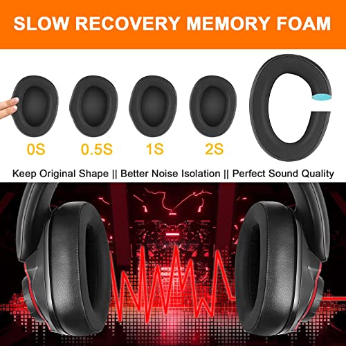 Replacement Ear Pads for GSP 600, Ear Cushions Covers Repair Parts Compatible with GSP 670, GSP 500 Gaming Headphones Headset, Easy Installation and Noise Isolation