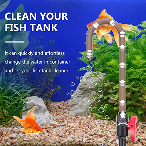 balacoo Automatic Aquarium Water Changer Siphon Fish Tank Gravel Vacuum Cleaner Water Changer Maintenance Tool