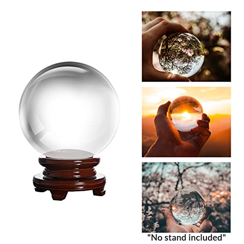 inoqre Professional Photography Crystal Ball Lens K9 Sunshine Perfect & Decorative Accessory 3.5" 80mm Lens Ball Diameter Clear