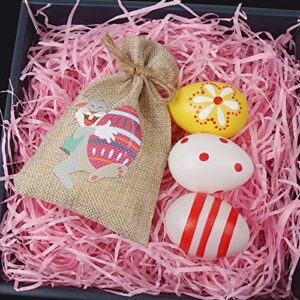 DIYASY Easter Pink Grass Basket Filler,7 Oz Shredded Paper for Easter Gift Box Crinkle Raffia Paper for Packaging Christmas Decoration