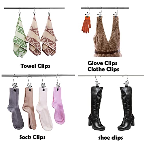 ikitraee Ikitraee 20 Packs Clip with Hook for Hanging Clothes,Durable