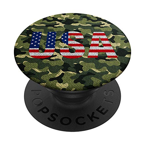 Camouflage USA American Flag Pattern PopSockets Swappable PopGrip