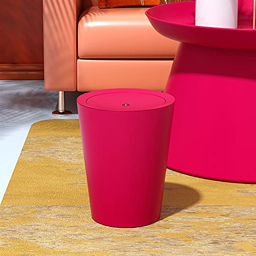 CHENXIANGTA8 Garbage Can Shake Lid Trash Can Office Household Trash Can with Lid Living Room Bedroom Cute Creative Bathroom Waste Paper Basket Garbage Cans for Kitchen (Color : A)