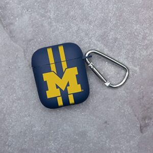 AFFINITY BANDS Michigan Wolverines HD Case Cover Compatible with Apple AirPods Gen 1 & 2 (Stripes)