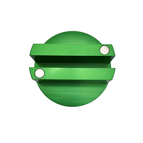 XJDAMZ Jack Pad Slotted - Universal Magnetic, Frame Rail Protector Protector Puck/Pad-Green 1Pcs 75mm-green