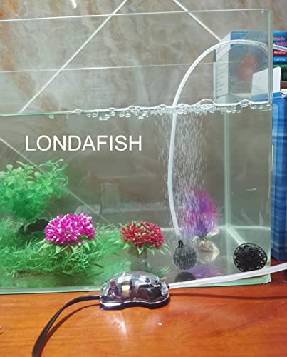 LONDAFISH Aquarium Mini Air Pump 0.8W Oxygen Pump with Air Stone &Tube