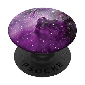 purple galaxy pattern phone popper popsockets swappable popgrip