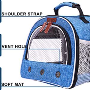 Small Bird Carrier Cage, Bunny Carrier, Pet Carrier for Small Animals Guinea Pig Hamster Rat Travel Carrier Cage