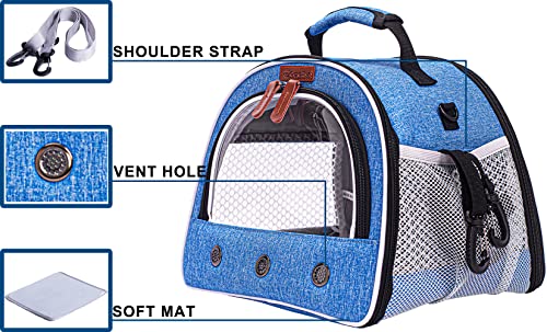 Small Bird Carrier Cage, Bunny Carrier, Pet Carrier for Small Animals Guinea Pig Hamster Rat Travel Carrier Cage