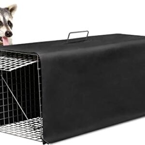 Trap Cage Cover, Animal Trap Cage Cover Small Animal Trap Cover for 1-Door Humane cat Trap 32 x 10 x 12inch, [just Cover，No cage]