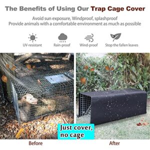 Trap Cage Cover, Animal Trap Cage Cover Small Animal Trap Cover for 1-Door Humane cat Trap 32 x 10 x 12inch, [just Cover，No cage]