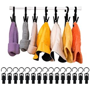 aosome 15pcs hat clips hanger organizer hat rack organizer hooks hat storage organizer for closet