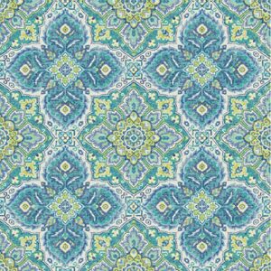 stitch & sparkle 100% cotton 45" tile azure color sewing fabric by the yard d010g0603