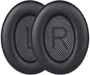 qc35 ii replacement earpads, soft & comfort for bose quietcomfort 35 ear cushion ear pads compatible with bose qc35 ii qc35 wireless over-ear headphones (black)