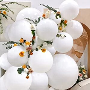 15pcs Latex Big Balloons 24 Inch White Large Balloons Giant Heavy Duty Balloons for Wedding Baby Shower Birthday Party New Year's Day Decorations