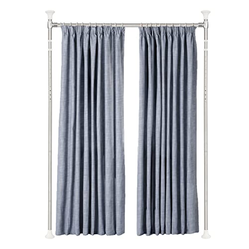 HOSKO Curtain Divider Stand - 48 to 72 inches Expandable Room Divider，Damage Free Freestanding Vertical Tension Stand