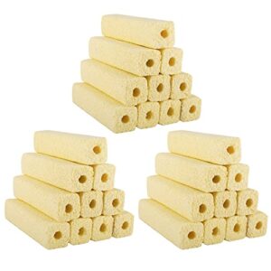 realplus 6.2" long large aquarium filter media, 30pcs ceramic bio media blocks for sump tank pond fish tank