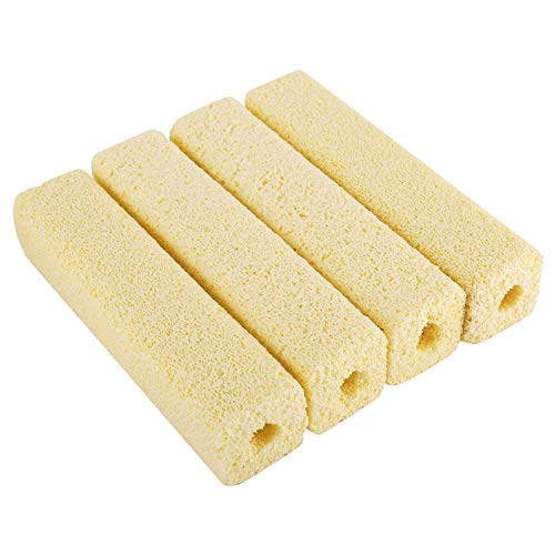 RealPlus 6.2" Long Large Aquarium Filter Media, 30pcs Ceramic Bio Media Blocks for Sump Tank Pond Fish Tank