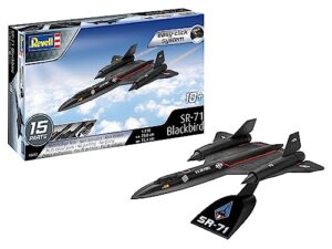 revell easy-click 03652 lockheed sr-71 1:110 scale unbuilt/pre-coloured/click-together (non-glue) plastic model kit