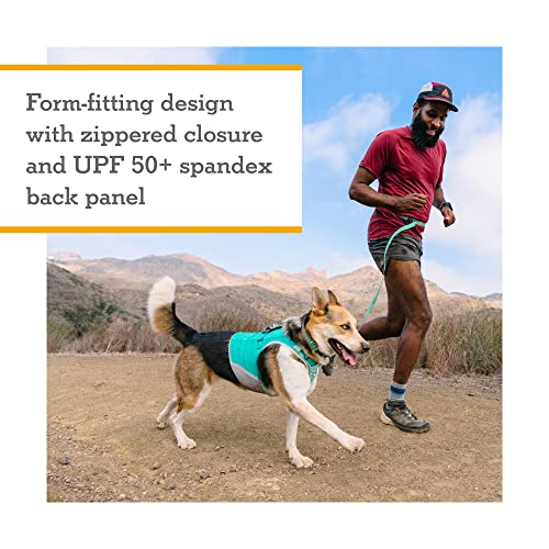 Ruffwear, Swamp Cooler Zip Dog Vest, Evaporative Cooling for Hot Weather, Aurora Teal, Small