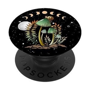 cottagecore witchy goth mushroom celestial dark academia popsockets standard popgrip