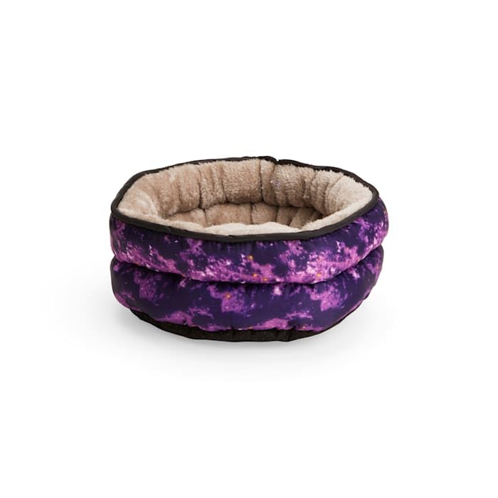 EveryYay Snooze Fest Galaxy-Print Donut Ferret Bed, 11" L X 4.5" W X 11" H