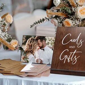 Real Wood Wedding Signs for Ceremony and Reception – Cards and Gifts Sign for Wedding – Wedding sign for memory table sign - in loving memory wedding signs for wedding Ceremony and Reception - Guestbook