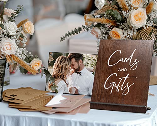 Real Wood Wedding Signs for Ceremony and Reception – Cards and Gifts Sign for Wedding – Wedding sign for memory table sign - in loving memory wedding signs for wedding Ceremony and Reception - Guestbook