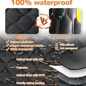 URPOWER Waterproof Dog Car Seat Cover for Back Seat for Cars, SUVs &Trucks Compatible for Armrest, Nonslip Car Seat Protector for Pets and Child,