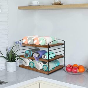 Adjustable Wrap Organizer Rack, Foil and Plastic Wrap Organizer, Cabinet Organizer and Storage, Kitchen Pantry Organization and Storage Shelving, Under Sink Organizer for Plastic Bags, Wraps, Snacks