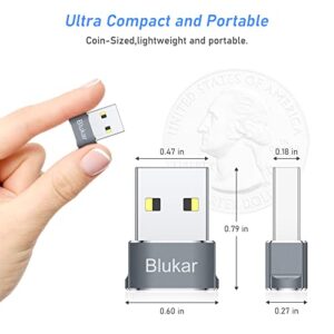 Blukar USB C Female to USB Male Adapter, [3 Pack] Type C to USB A Charger Cable Adapter Converter for Fast Charging & Data Sync, Compatible with iPhone 13/12/11 Pro, iPad Air 6, Galaxy S21/S20 etc.