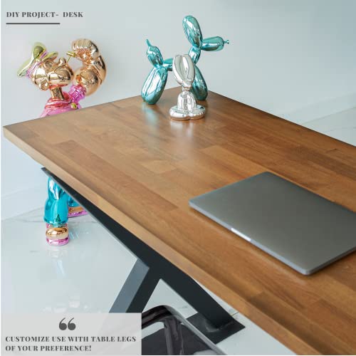 Lovendo | Handmade | Solid Wood Table Top | Butcher Block Counter Top | 72‘‘ x 23.6 ‘‘ inch | Thickness 1.18'' | Matte Finish