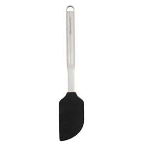 kitchenaid premium scraper spatula with hang hook, 12-inch, black