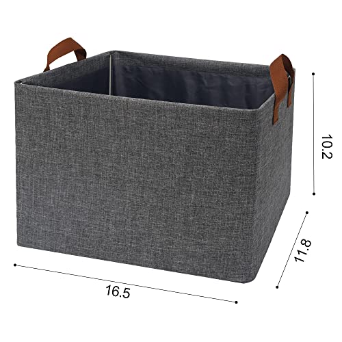 GRANNY SAYS Bundle of 4-Pack Rectangle Lidless Storage Bins & 2-Pack Linen Closet Organizers