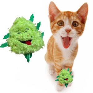 paw:20 bud jr. the weed nug 420 cat toy