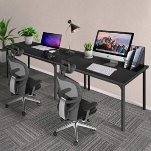 YSSOA Modern Design, Simple Style Table Home Office Computer Desk for Working, Studying, Writing or Gaming, 47" D x 23.6" W x 29.5" H, Black