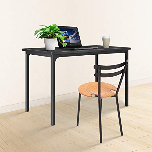 YSSOA Modern Design, Simple Style Table Home Office Computer Desk for Working, Studying, Writing or Gaming, 47" D x 23.6" W x 29.5" H, Black