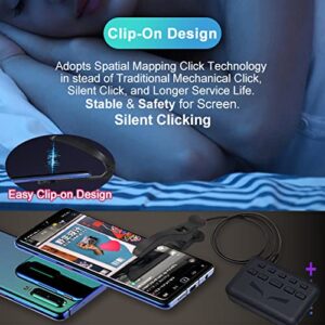 Auto Screen Clicker Device M6, Automatic Clip-on Phone Screen Tapper, Smart Adjustable Speed Simulated Finger Clicking for Games, Giving a like etc, has recording function (Support 5 Ports 10 Screens)