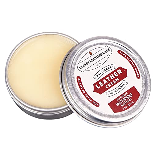 MaheTri Triple Filtered Beeswax All Natural Leather Cream | Restore, Waterproof & Protect Leather | Made in The USA | 2 oz