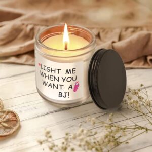 Scented Candles Funny Gifts for Him, Men, Boyfriend, Fiance, Husband，Valentines Day, Christmas, Birthday Gifts for Boyfriend, Husbands, BJ Candle for Men