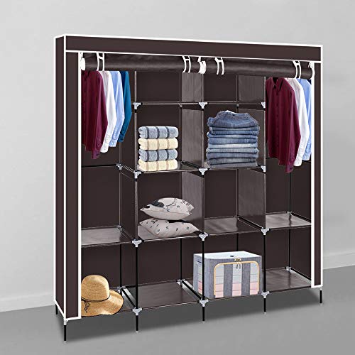 YUFENGZHE Wardrobe Storage Closet Clothes Portable Wardrobe Storage Closet Portable Closet 001 003