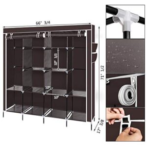 YUFENGZHE Wardrobe Storage Closet Clothes Portable Wardrobe Storage Closet Portable Closet 001 003