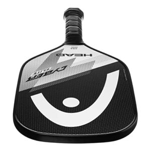 HEAD Cyber Elite Pickleball Paddle, Fiberglass Surface, Black/White Color, Beginning to Intermediate Levels