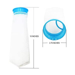 ESHOPPS MANUFACTURER OF AQUARIUM FILTRATIONS Nano Filter Socks | 3 Pack | 2.75 in | 300 Microns | Micron Socks | AIO Filter Socks