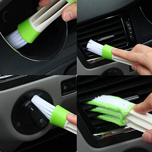 Geweeco Car Cleaning Tools Kit, 17 Pcs Car Detailing Brush Set, Auto Detailing Drill Brush Set for Cleaning Automobile Interior, Exterior, Wheels, Dashboard, Leather, Air Vents