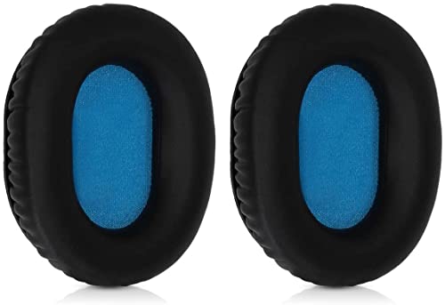 Replacement Ear Pads and Headband Cushion Pad Repair Parts Compatible with Sennheiser HD8 HD7 DJ HD6 Mix (Black and Blue)