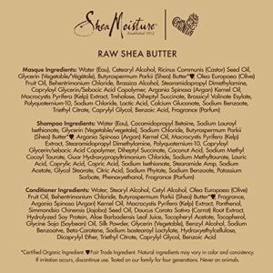 SheaMoisture Deep Moisturizing Hair Care For Curly, Dry and Damaged Hair Raw Shea Butter Sulfate Free Shampoo and Conditioner, Deep Conditioning Hair Treatment with Sea Kelp and Argan Oil